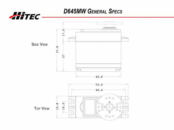 Hi Tech Hs D645mw Mg Servo Sig Manufacturing