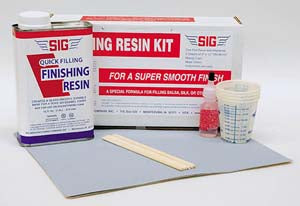 SIG FINISHING RESIN KIT - Sig Manufacturing